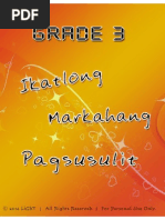 Grade 6 NAT Answer Sheet Template | PDF