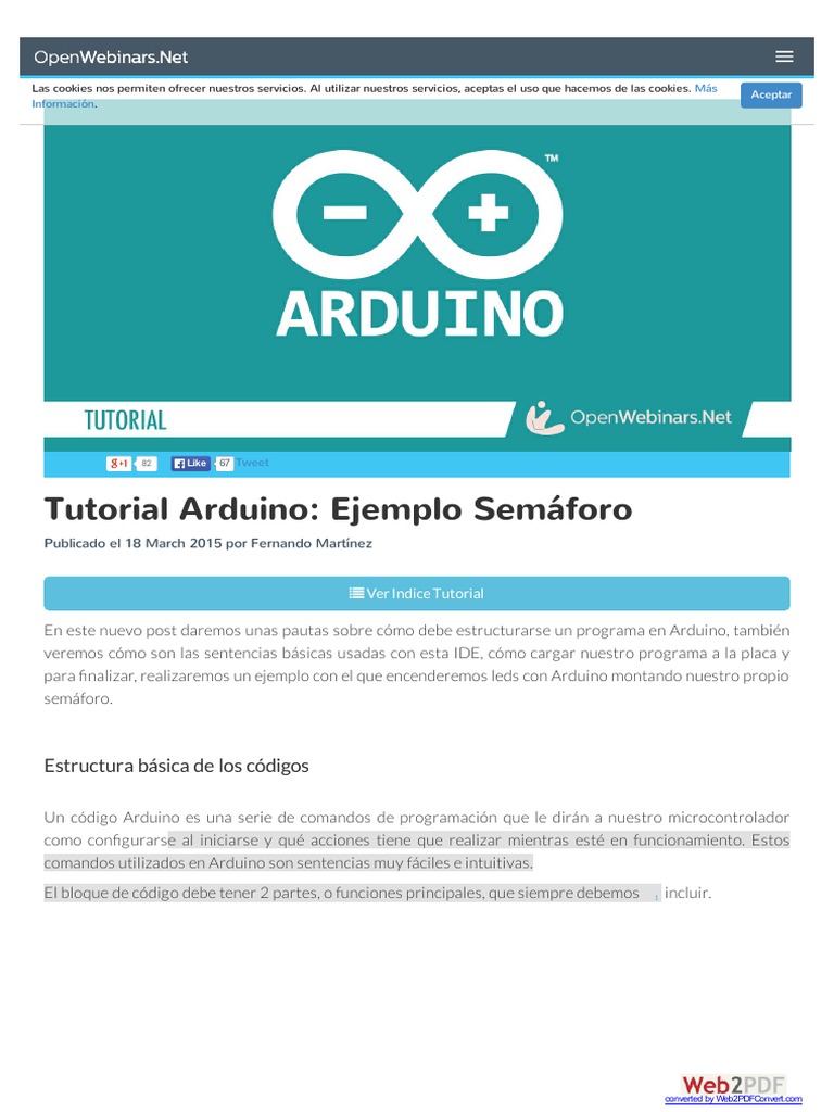 Arduino Semaforo | PDF | Arduino | Microcontrolador Arduino Semaforo | PDF | Arduino | Microcontrolador