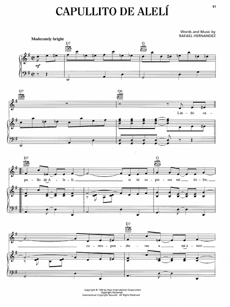 Capullito de Aleli | PDF