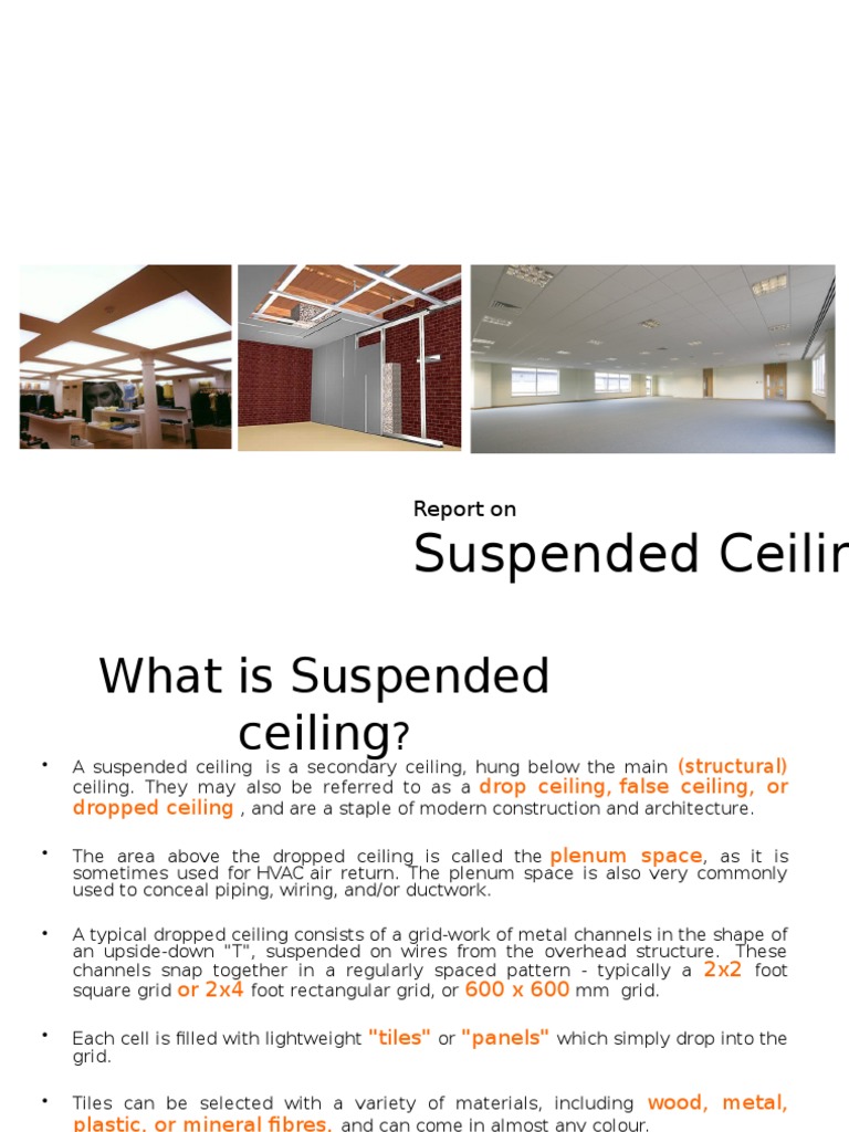 Suspended Ceiling | PDF | Building Technology | Architectural Design
