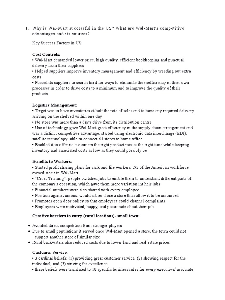 Walmart | PDF | Walmart | Supply Chain