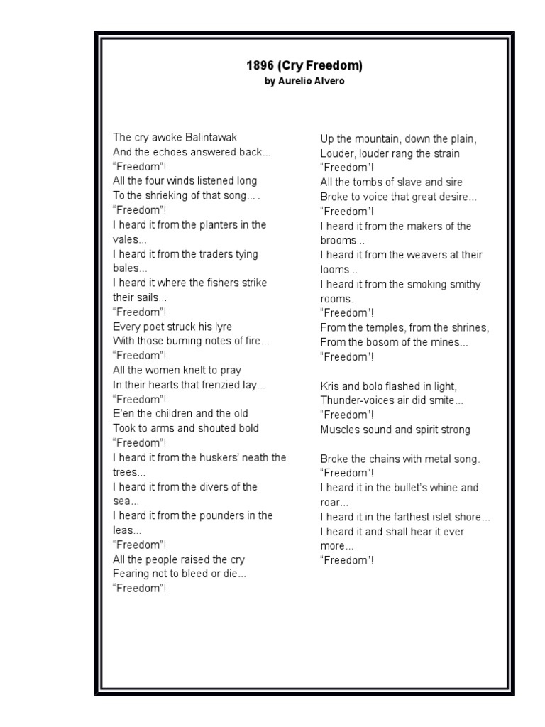 Cry for Freedom: A Collection of Poems and Documents Celebrating ...