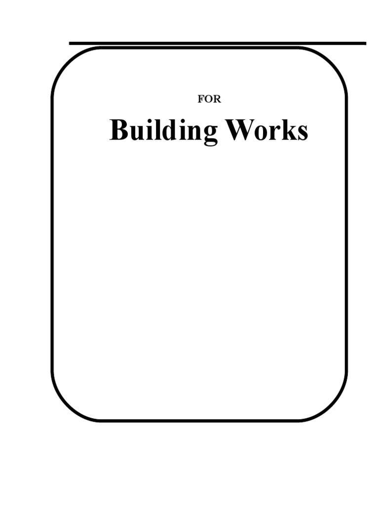 Field Quality Plan For Building Works | Download Free PDF | Quality ...