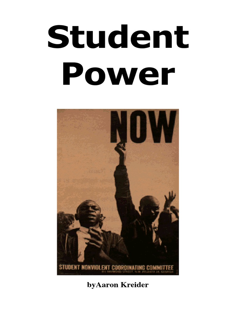 Student Power by Aaron Kreider | PDF | Thesis | Teachers