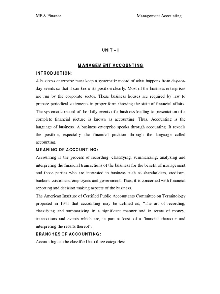 MBA Finance | PDF