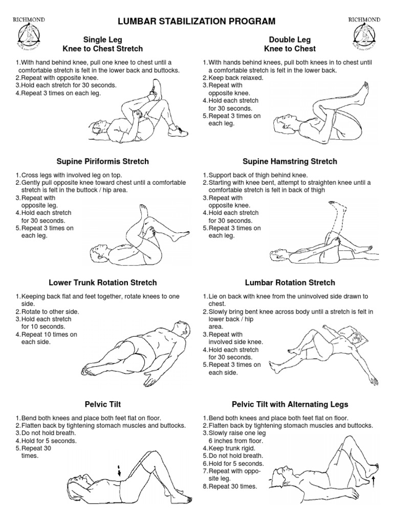 Lower Extremity Supine Exercises