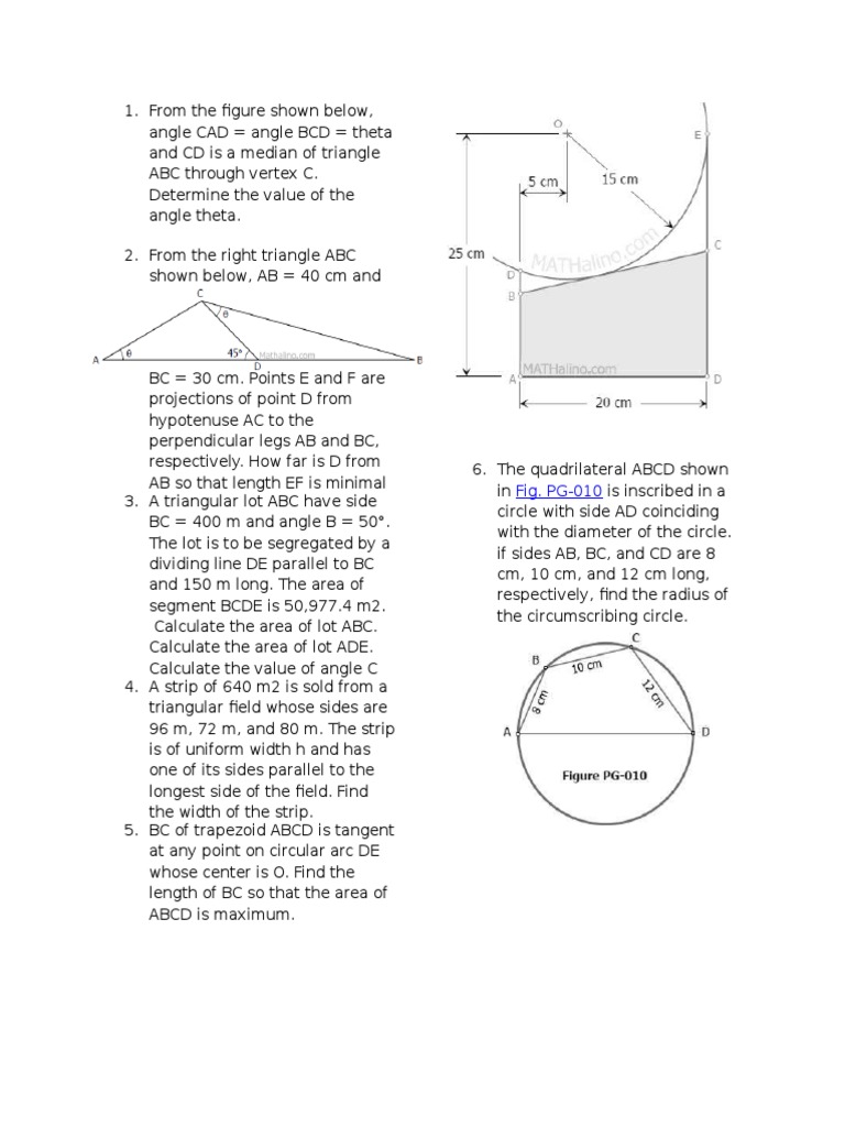 Math | PDF | Circle | Triangle