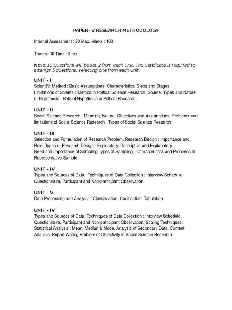 Research Methodology | PDF