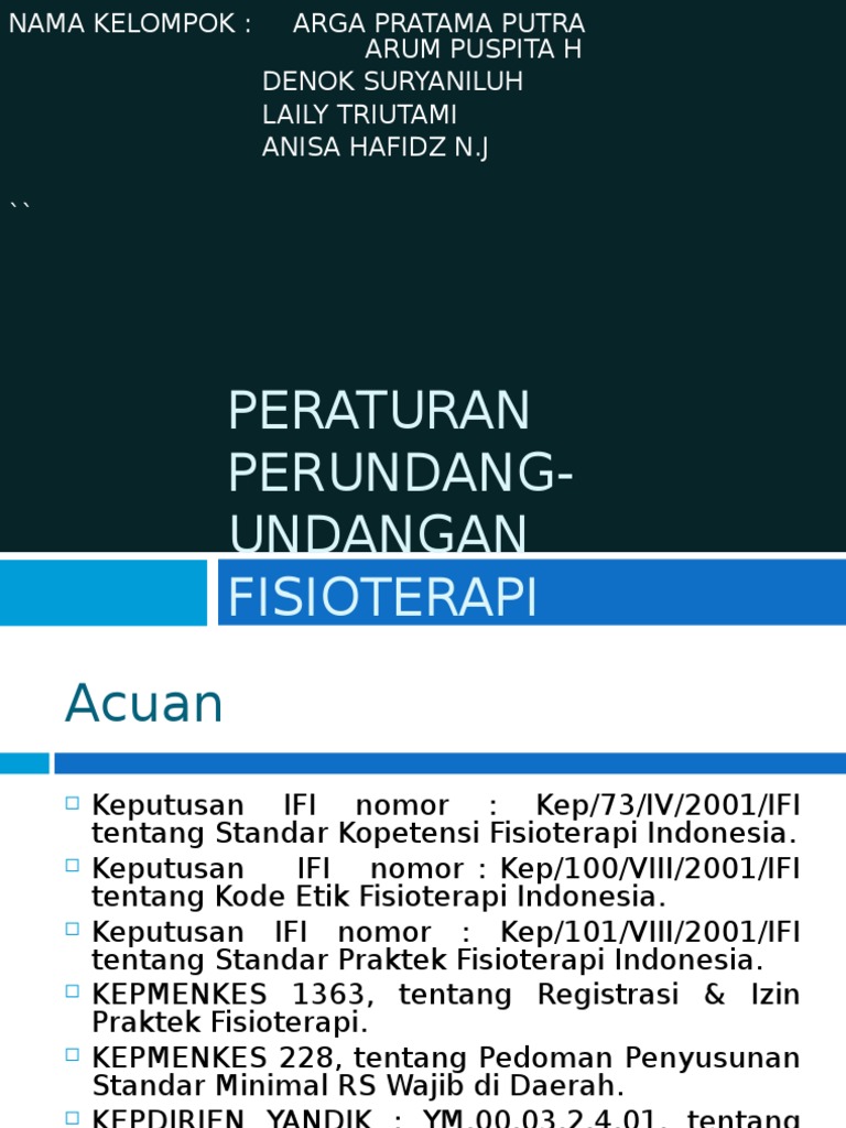 Pengantar Fisioterapi | PDF | Kesehatan Holistik | Sains & Matematika