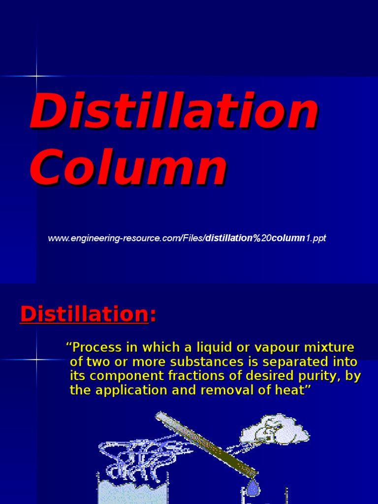 Distillation Column Design Overview | PDF | Distillation | Unit Operations