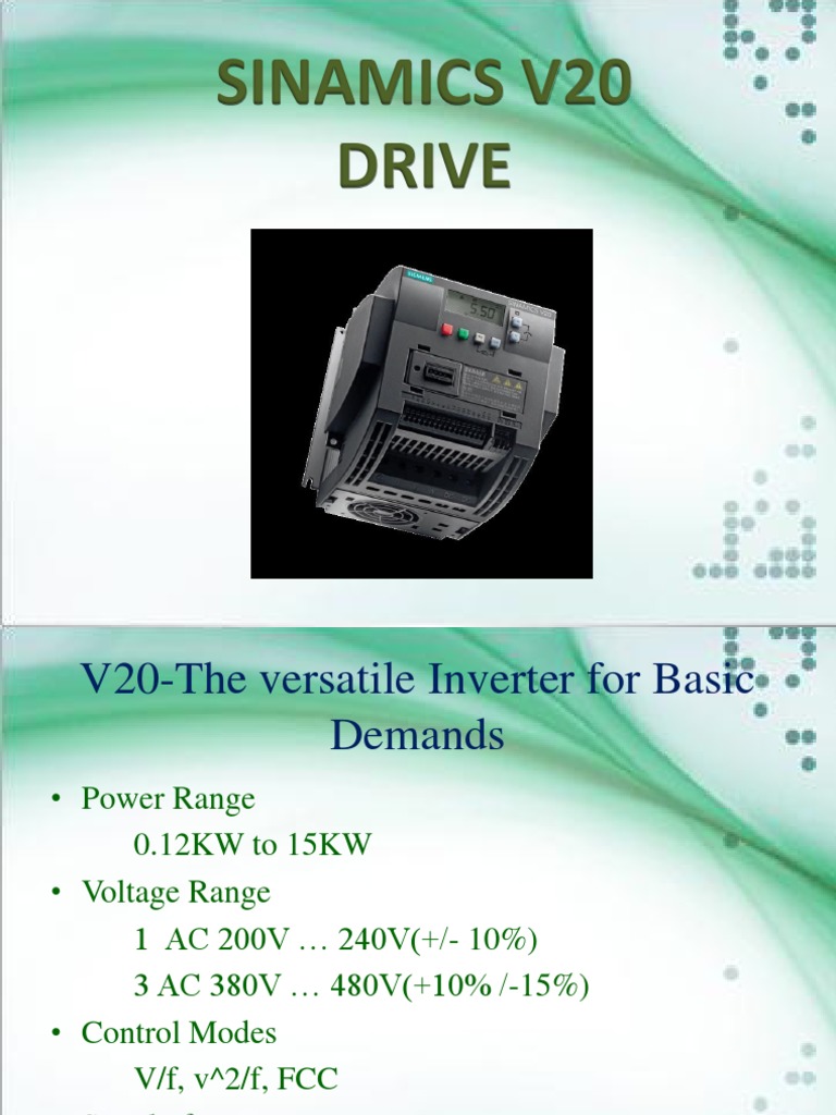 144135416-Sinamics-v20-Drive.pdf | Bipolar Junction Transistor ...