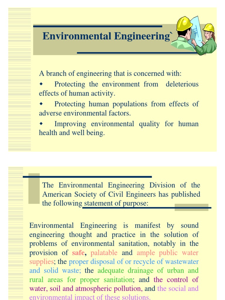 Environmental Engineering' | PDF | Environmental Engineering ...