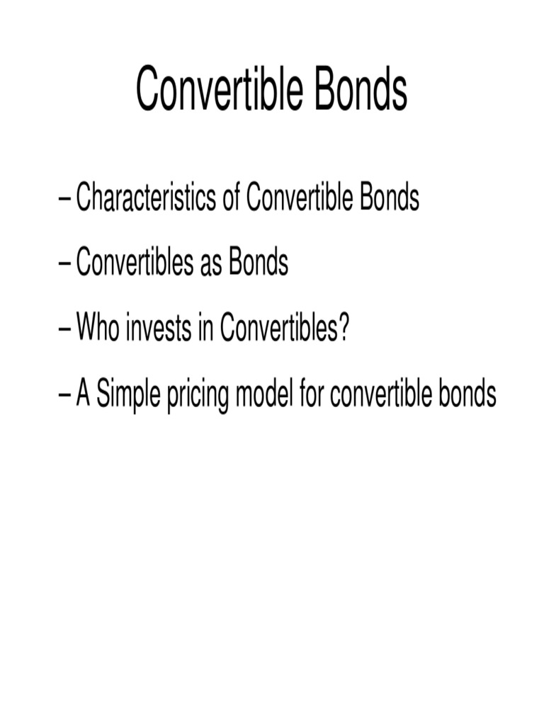 Convertible | Download Free PDF | Convertible Bond | Bonds (Finance)