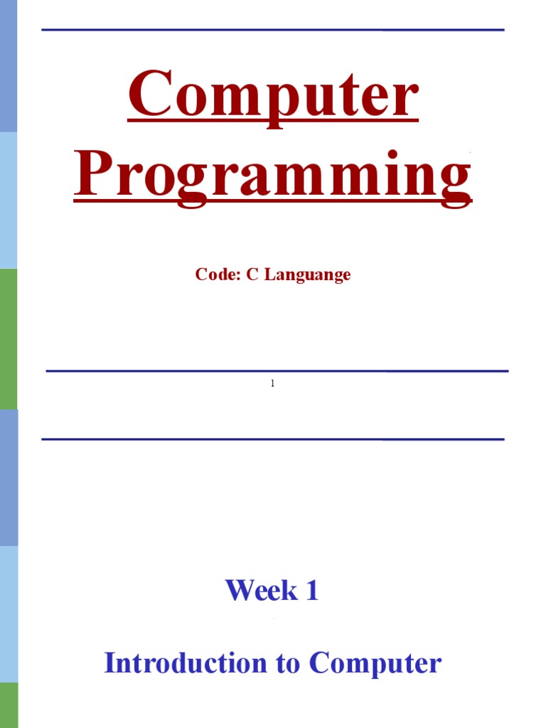 Computer Programming: Code: C Languange | PDF | Computer Data Storage ...