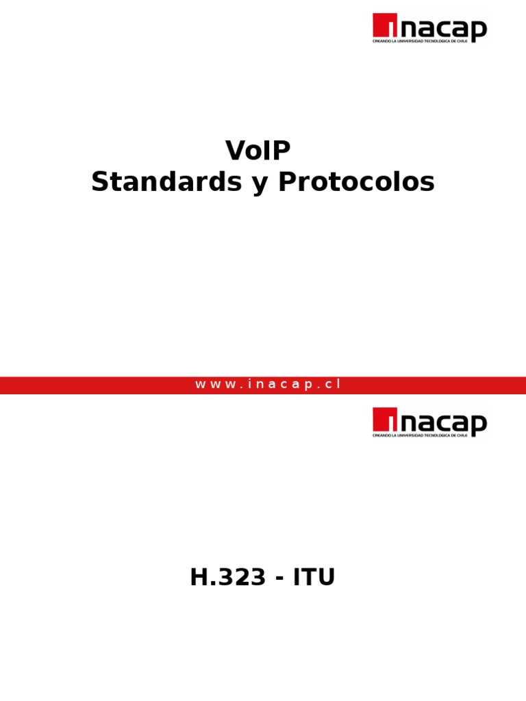 Protocolo H.323 - ITU | PDF | Red de computadoras | Datos