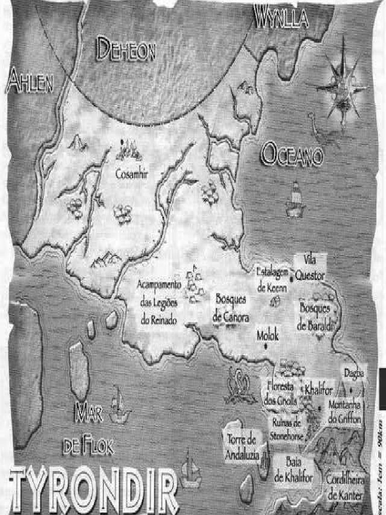 Tormenta RPG Map - Tyrondir | PDF