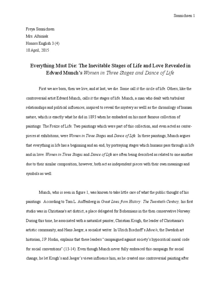 Munch's Exploration of Women's Stages | PDF | Sphinx
