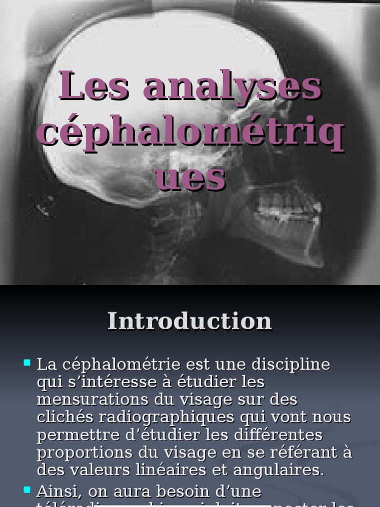 Analyse céphalométrique en orthodontie | PDF | Angle | Perpendicularité