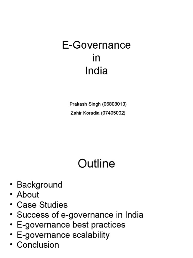 E-Governance Success in India | PDF | E Government | Governance