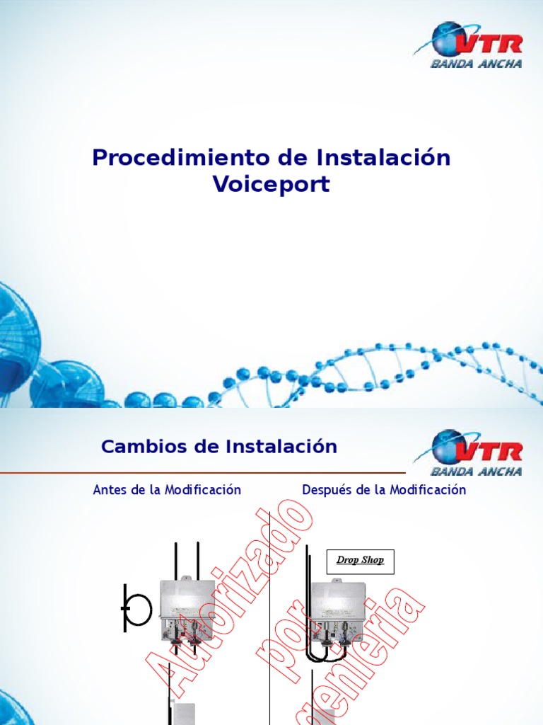 Procedimiento de Instalación Voiceport | PDF | Cable coaxial ...