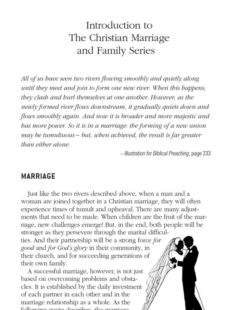 The Christian Marriage and Family Series | PDF | Adam | Genesis ...
