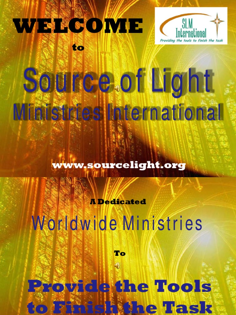 Source of Light Ministries Overview | PDF | Disciple (Christianity ...
