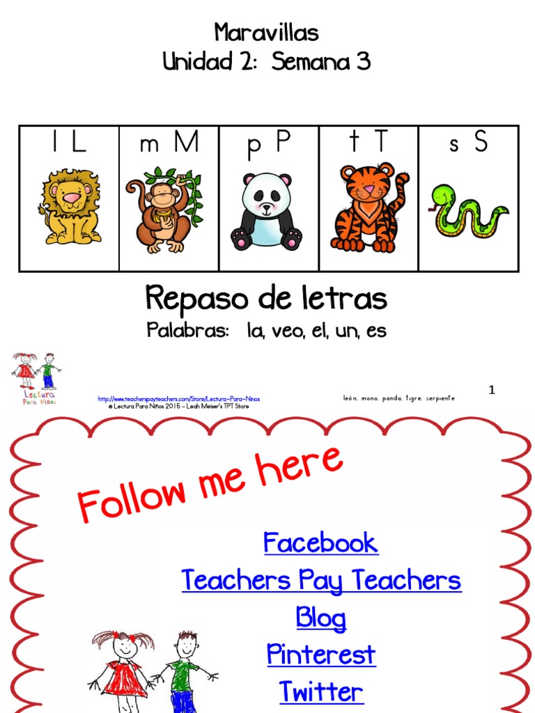 Maravillas Unidad 2: Semana 3: LL MM PP TT SS | PDF | Learning Methods ...