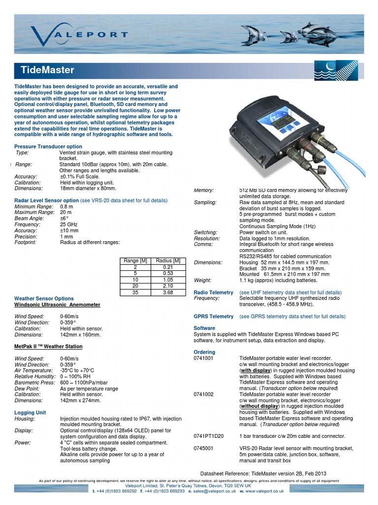 Tidemaster: Windsonic Ultrasonic Anemometer | PDF | Telemetry ...