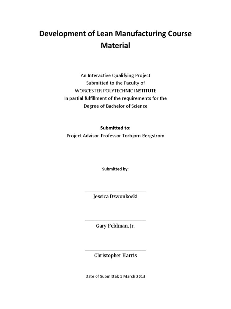 Lean PDF | PDF | Lean Manufacturing | Inventory