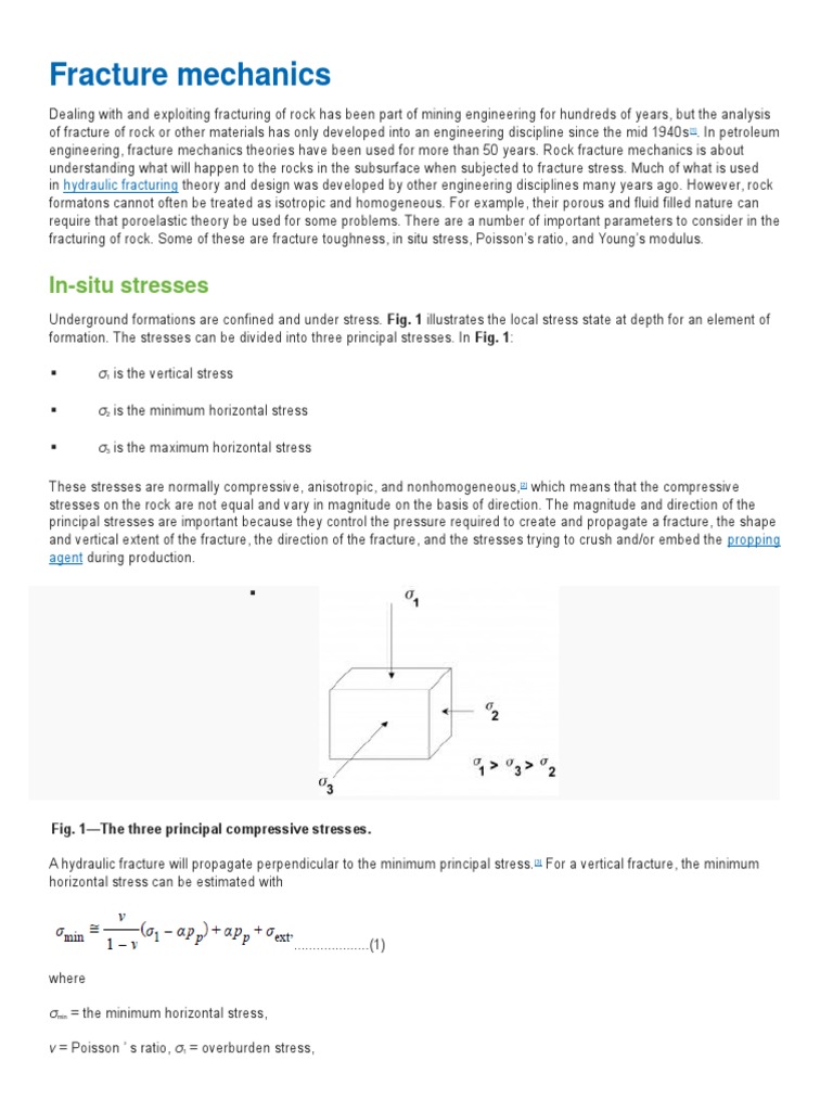 Fracture Mechanics - Petrowiki, 2015 | PDF | Stress (Mechanics ...