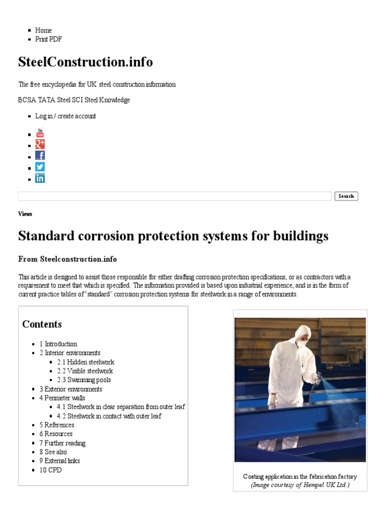 Standard Corrosion Protection Systems | PDF | Corrosion | Galvanization