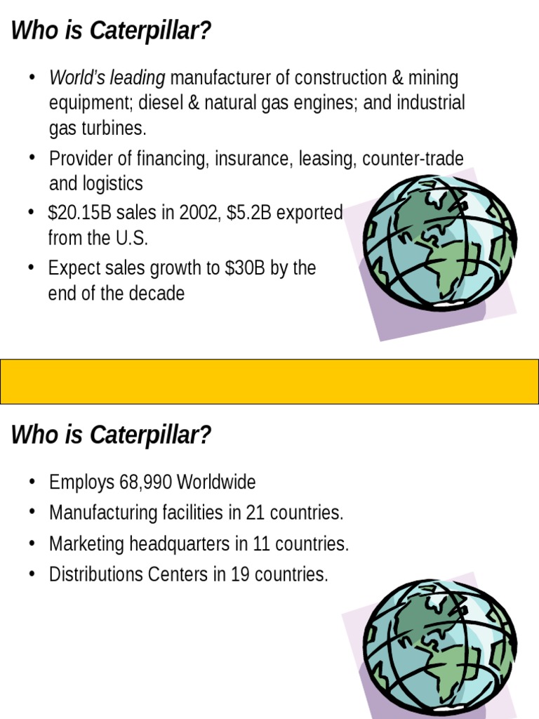 Caterpillar Presentation | PDF | Commercial Item Transport And ...