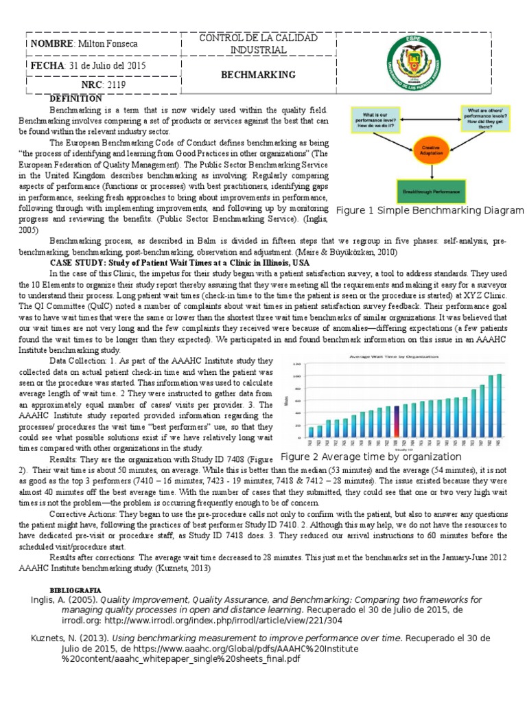 Benchmarking Case Study | PDF | Benchmarking | Patient