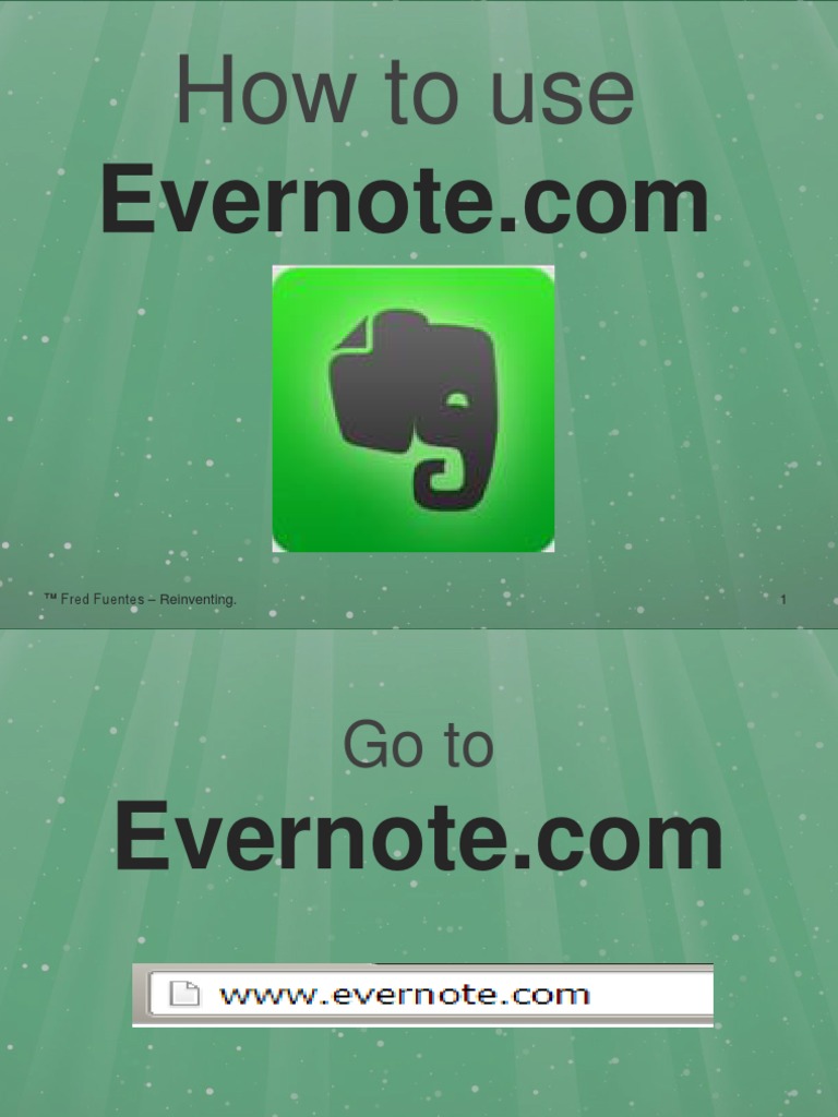 Alfredo - Fuentes - How To Use Evernote | PDF | Evernote | Graphical ...