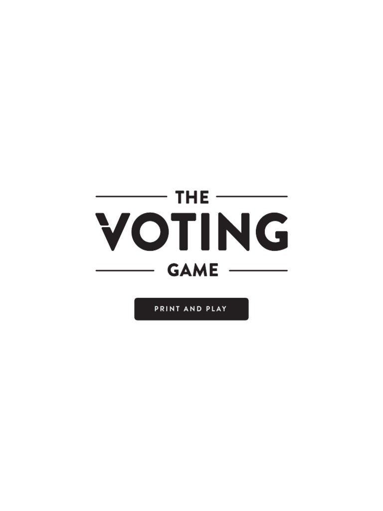 The Voting Game | PDF | Leisure