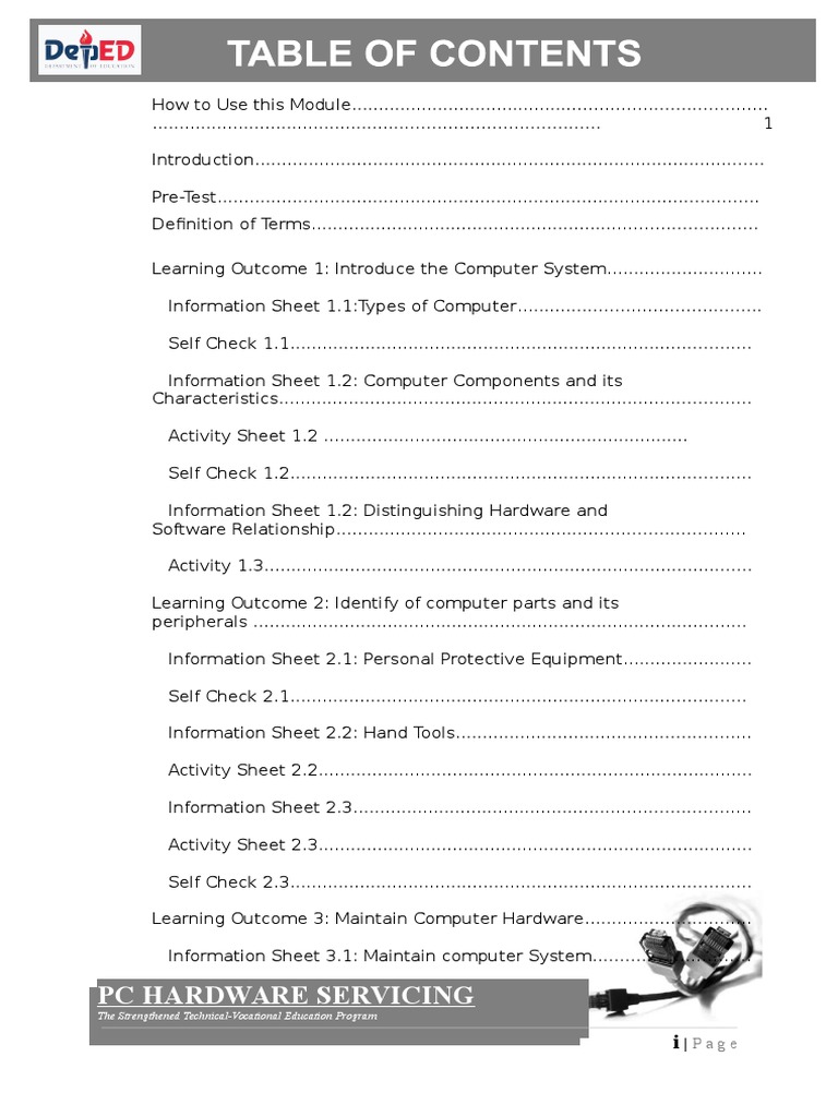 Introduce Computer System Grade 9 TLE - ICT | PDF | Computer Keyboard ...