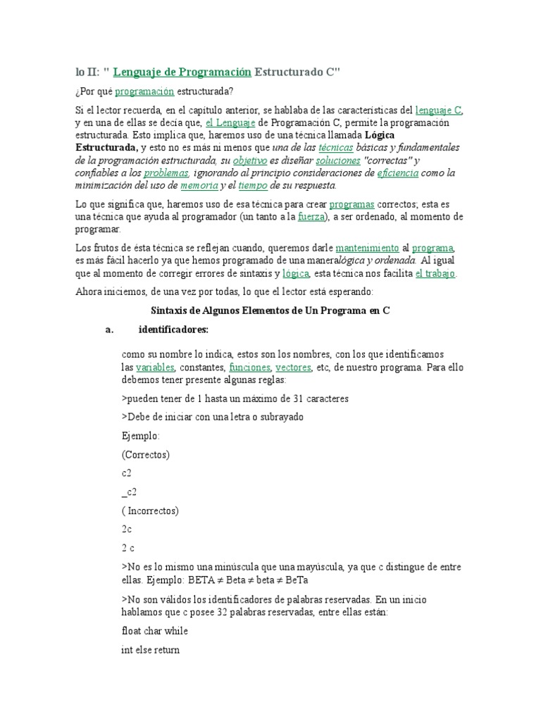 Arduino C Programacion Pdf Lenguaje De Programación Comillas 1803