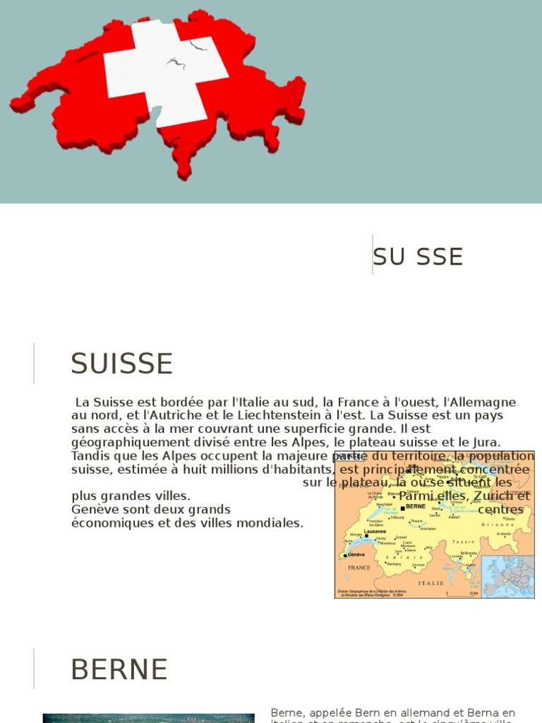 Découverte de la Suisse : géographie et culture | PDF | Suisse | Langues