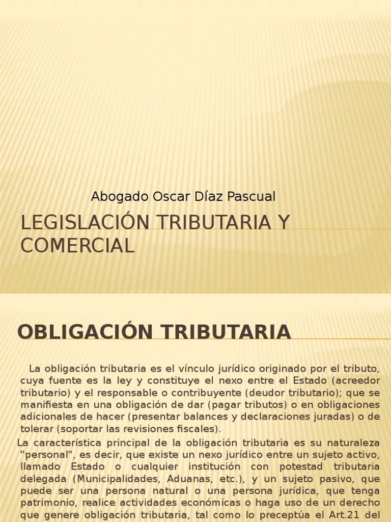 Legislación Tributaria y Comercial 2 (1) | Pagos | Política