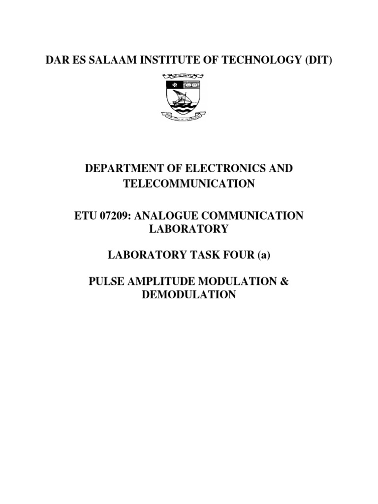Pulse Amplitude Modulation | PDF | Modulation | Amplitude