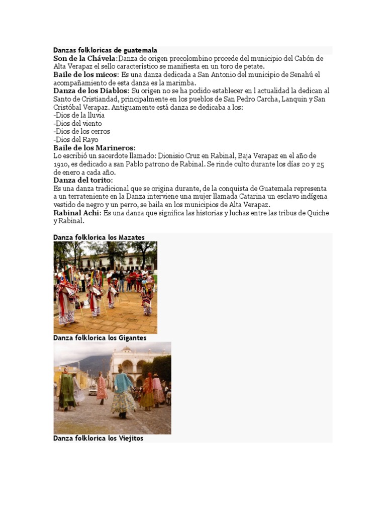 Danzas Folkloricas De Guatemala Descargar Gratis Pdf Nicaragua Bailes