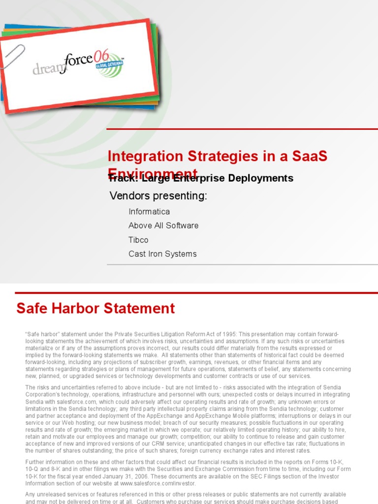 Integration Strategies in A SaaS Environment - XML Logo | PDF ...