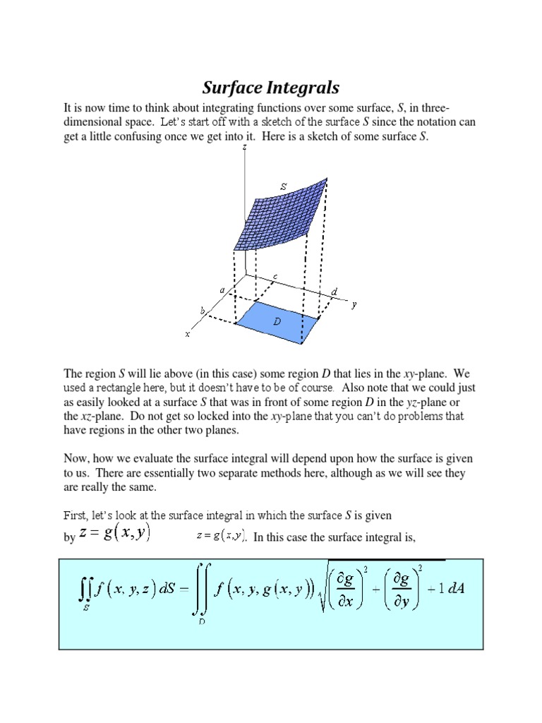 3.surface Integrals | Integral | Sphere