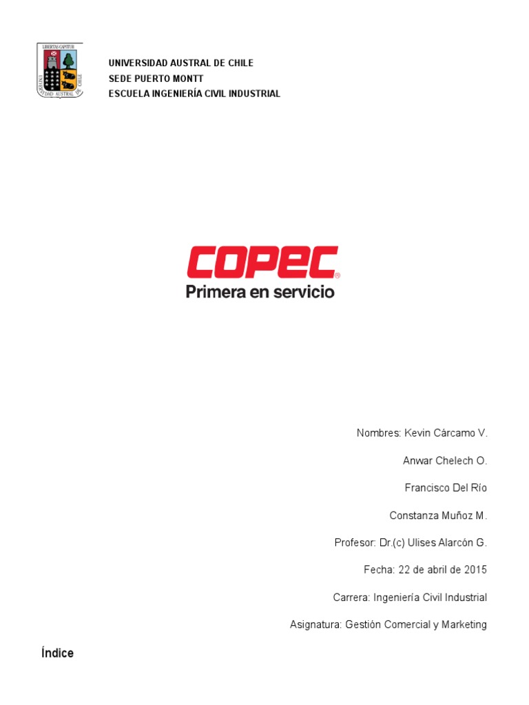 Copec | PDF | Marketing | Microeconomía