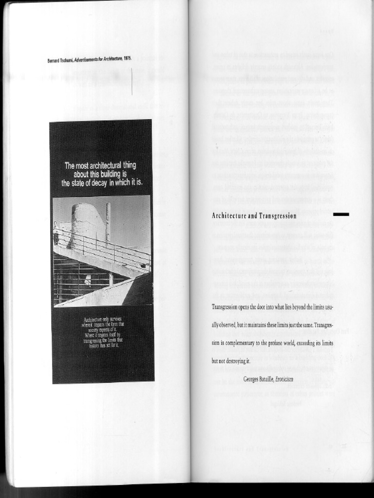Tschumi Architecture and Transgression 1 | PDF