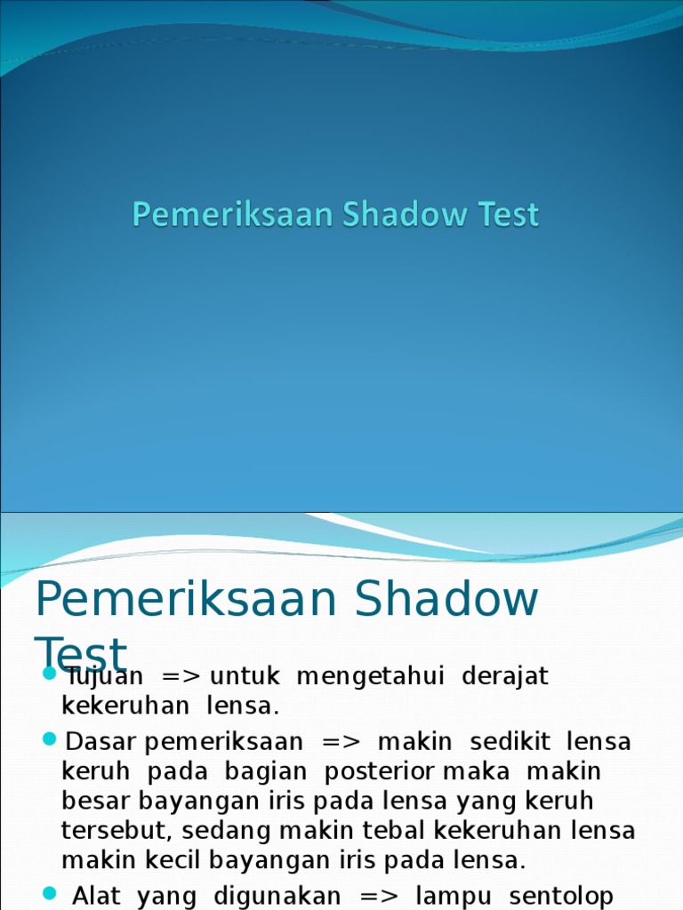 Menilai Derajat Kekeruhan Lensa Melalui Shadow Test | PDF