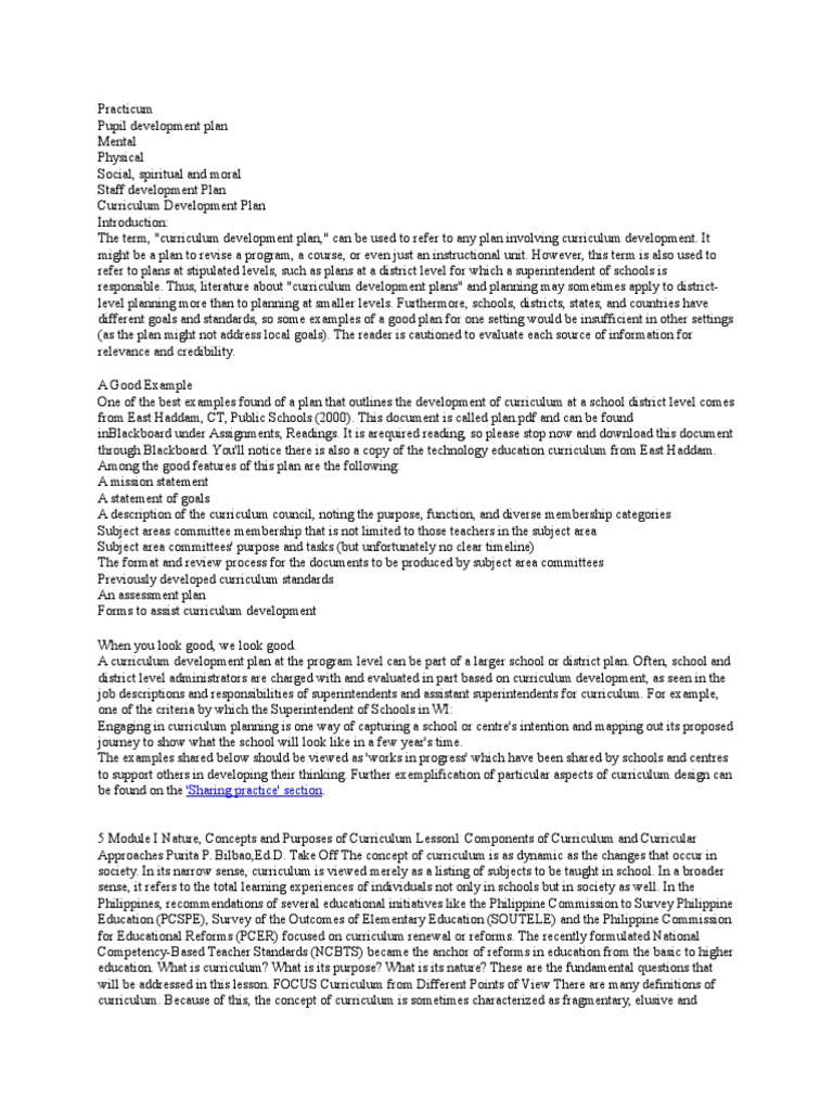 Practicum Research | Curriculum | Teaching Method