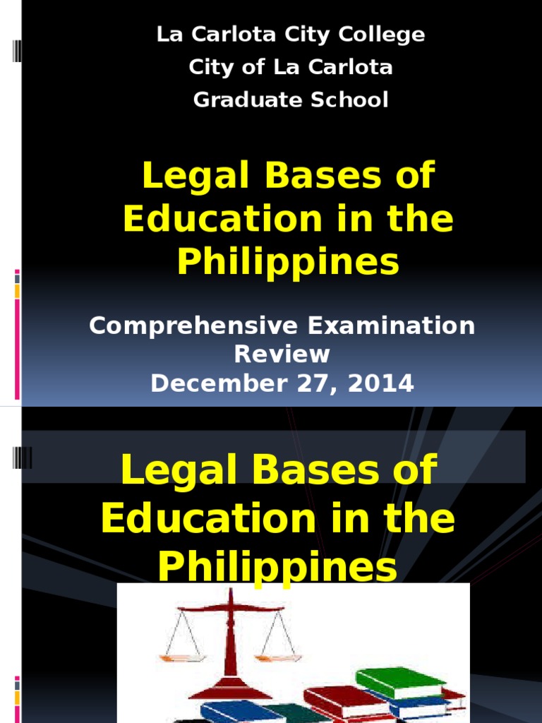 Legal Foundation of Education in the Phil | Governance | Learning
