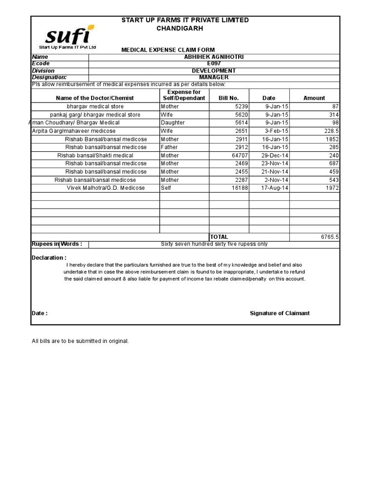 Medical Fuel LTA and Telephone Bills | PDF | Tax Refund | Payments