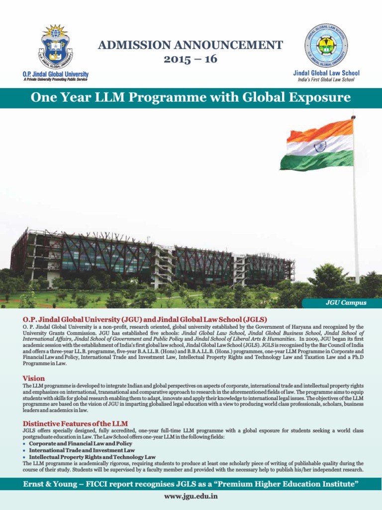 LLM Brochure | PDF | Bachelor Of Arts | Law School